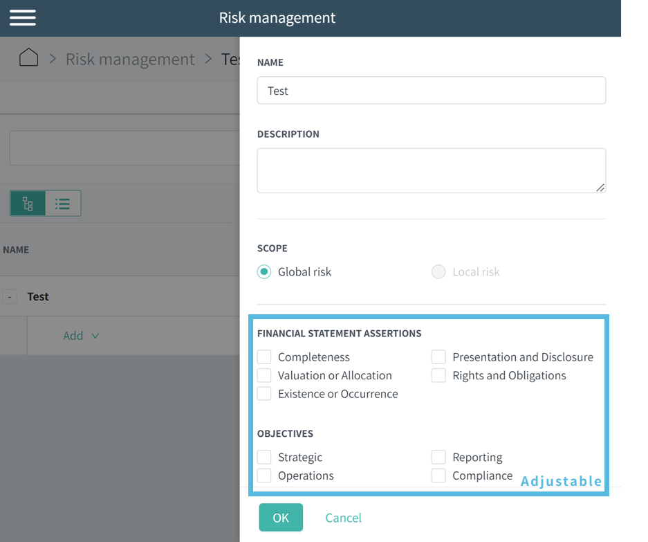 Set up Risk Management
